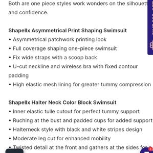 Shapellx | Swim | Shapellx Asymmetrical Print Shaping Swimsuit 3x Nwt ...